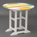 Custom Four Color Round Table - Tall Patio Tables in Lancaster